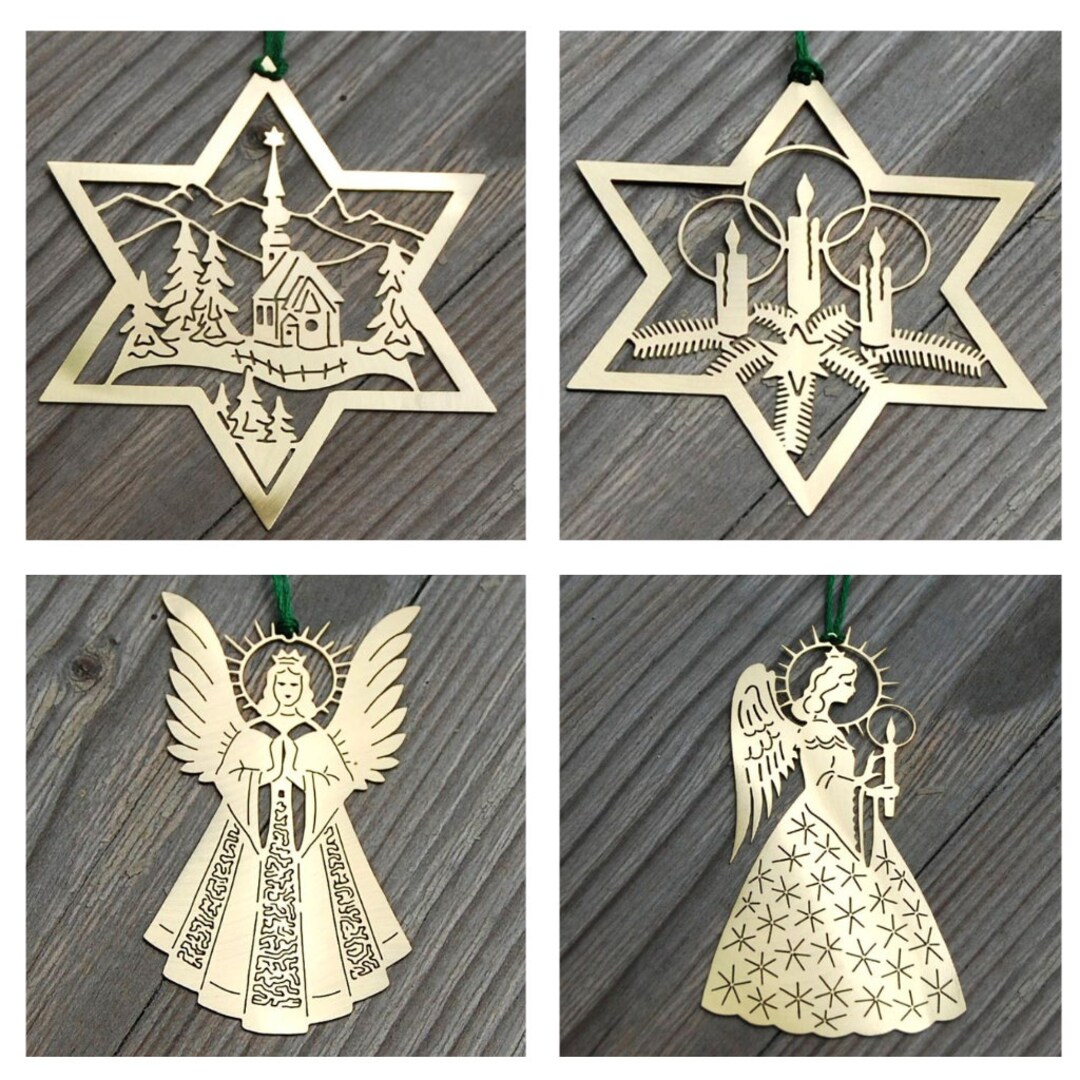 Christmas Set of Brass Ornaments Brass Decoration, Brass Ornaments ...