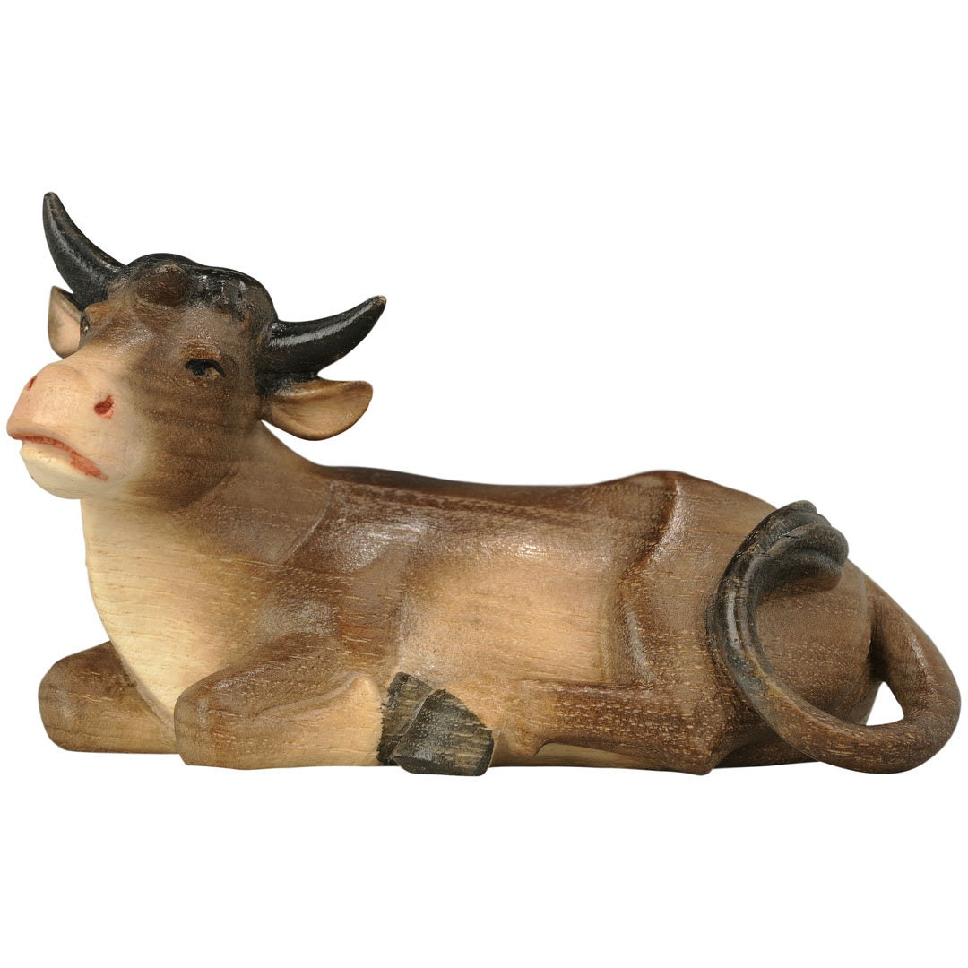 Hand Carved Maple Wood Lying Ox – Nativity Scene Figurine - Etsy