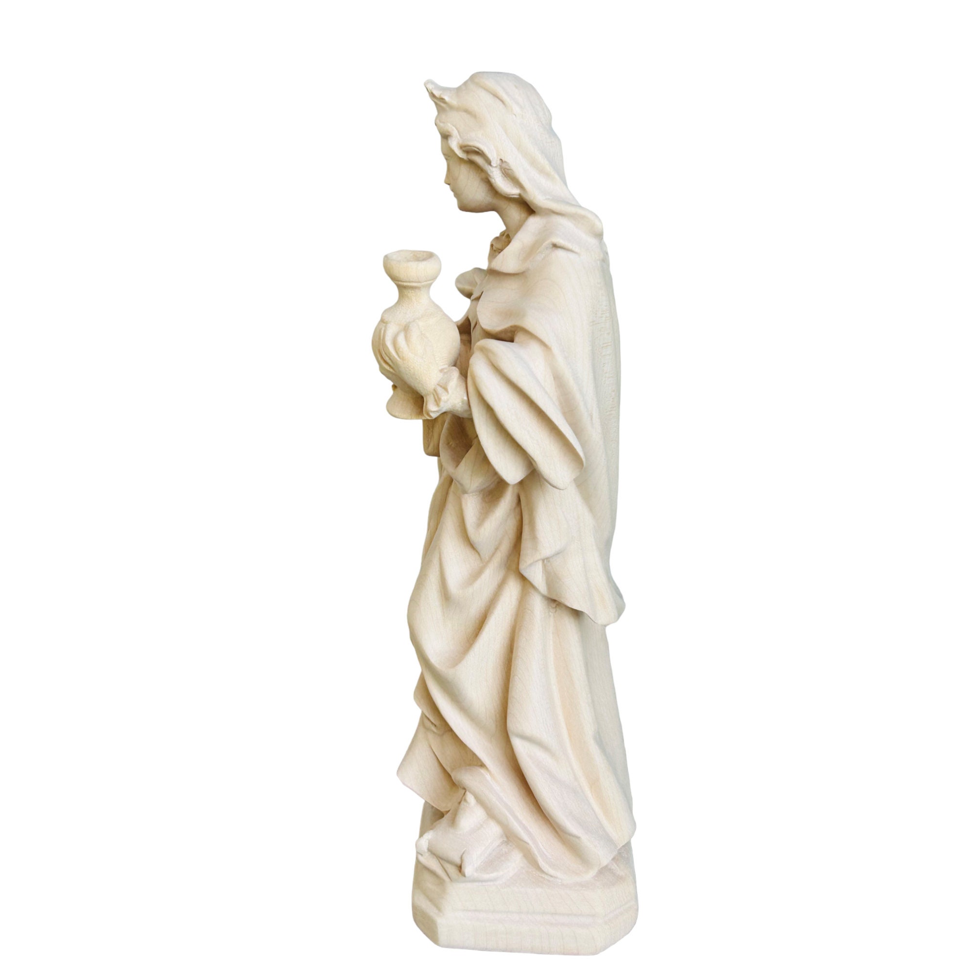 Saint Magdalene Wooden Statue, Life Size Saint Sacred Religious Statues ...