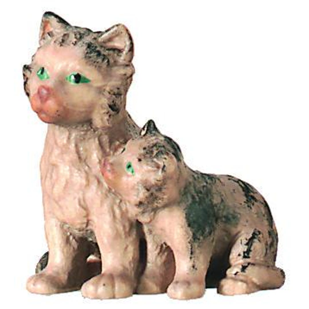 Maple Wood Nativity Kittens – Hand-painted Religious Figurines - Etsy