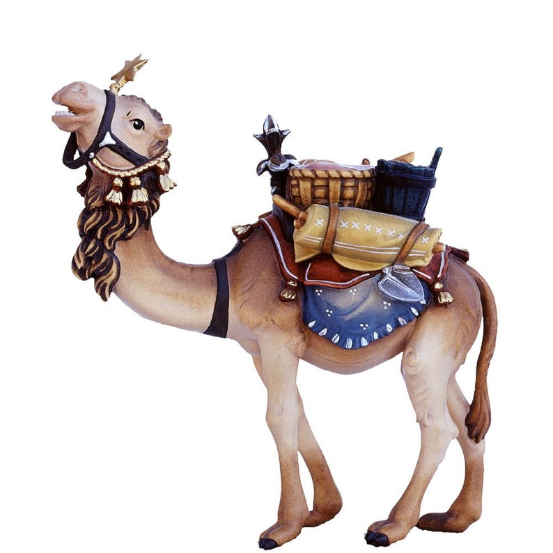 Hand-painted Maple Wood Camel Figurine – Nativity Scene Decor - Etsy