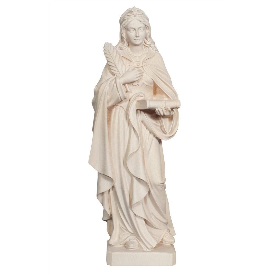 St. Claudia Statue, Hand-painted Wood Carving, Religious Gift - Etsy
