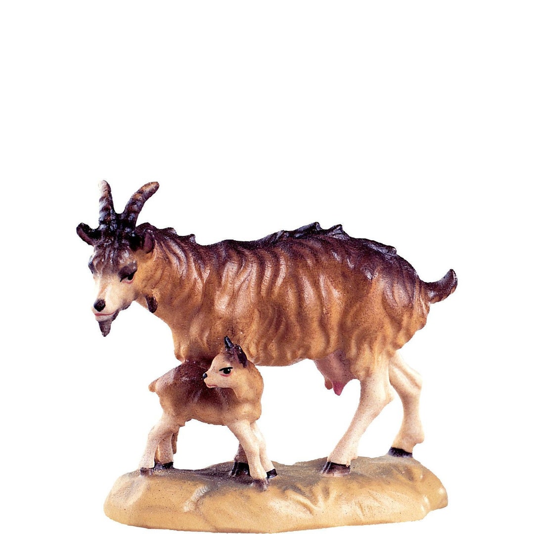 Goat With Kid for Nativity Scene - Farm Religious Gift, Church Supplies ...
