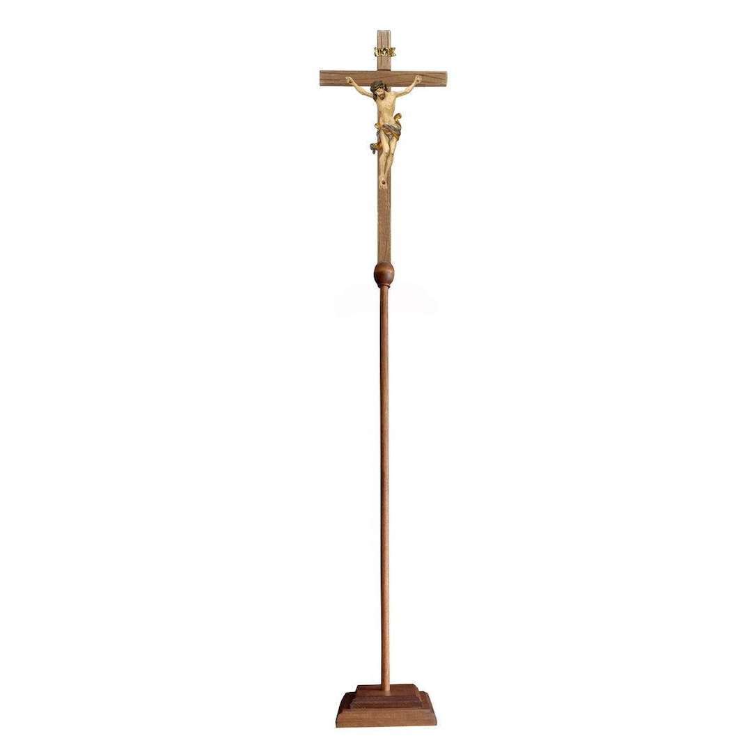 Wooden Processional Cross Corpus Leonardo , Wooden Decor, Religious ...
