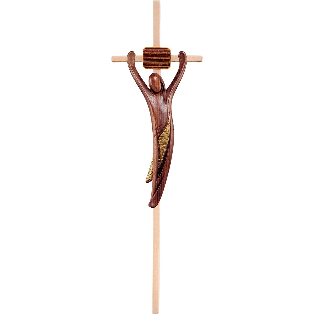 Walnut Wood Jesus Christ Cross, Religious Gift - Etsy