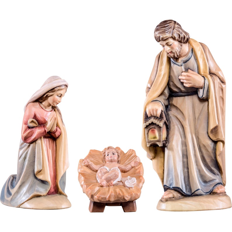 Hand Carved Holy Family Nativity Set – Mountain Maple, Made in Italy - Etsy