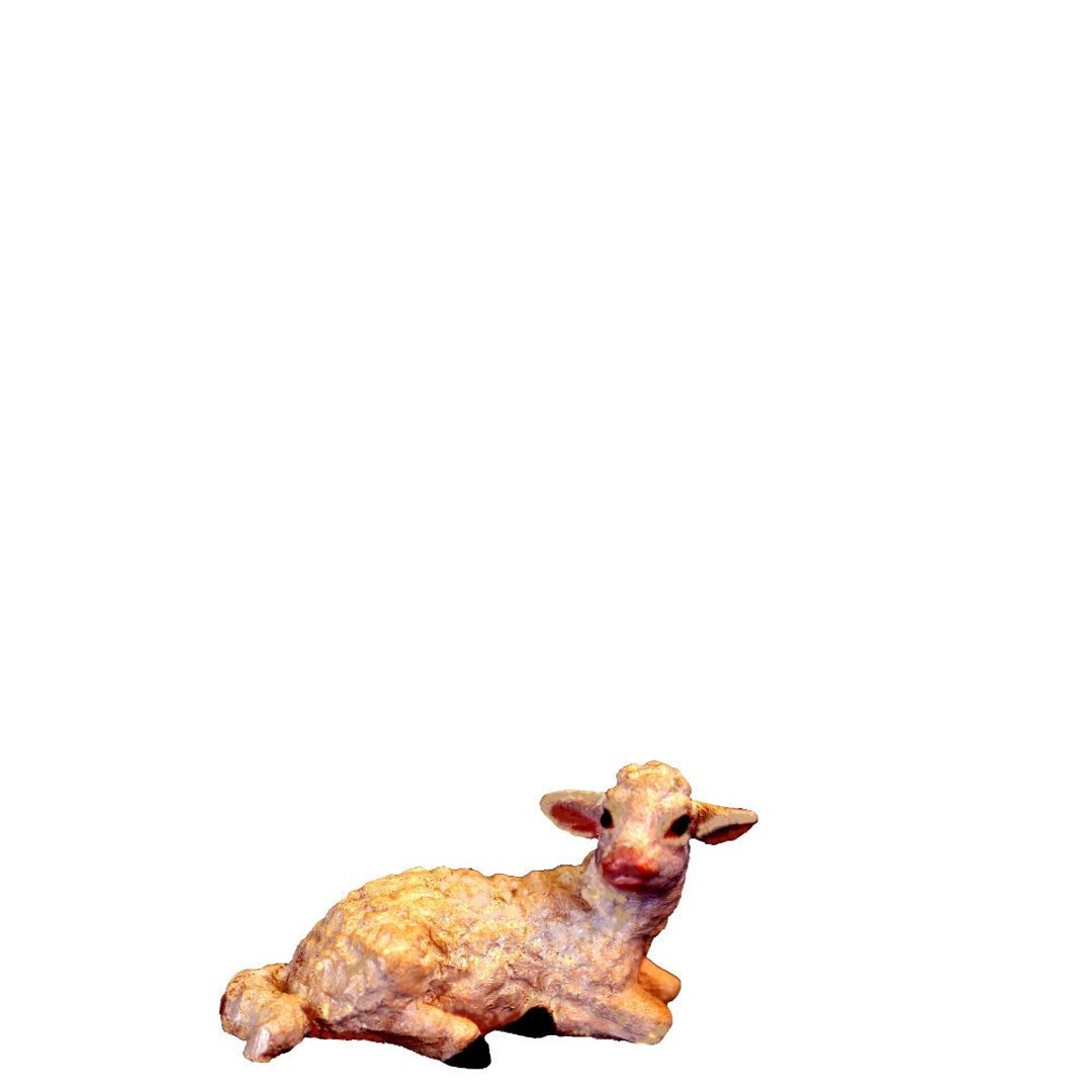 Nativity Lamb - Baroque Nativity Animals – Resting Lamb for Nativity ...