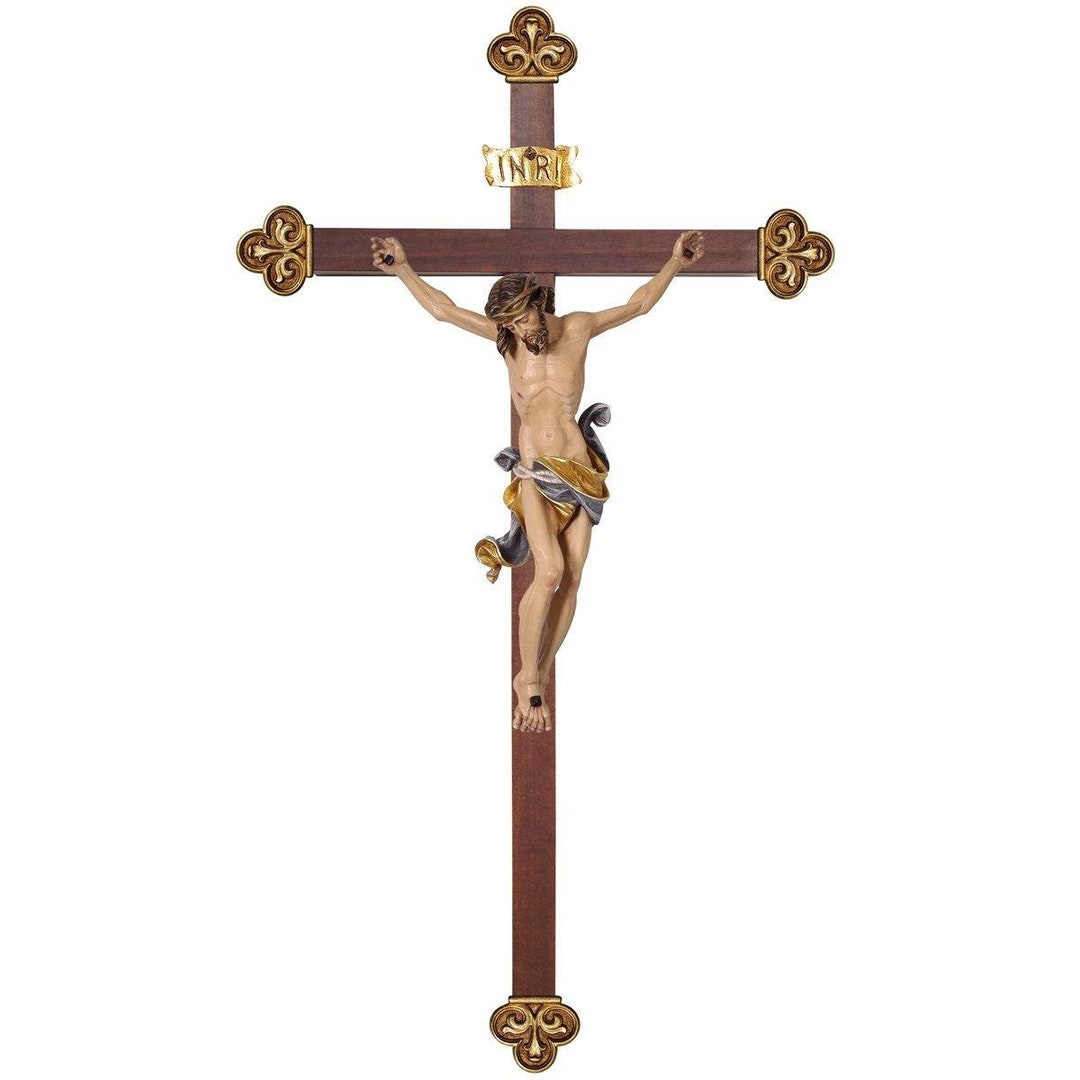 Baroque Cross With Corpus Leonardo Wooden Decor, Wooden Corpus ...