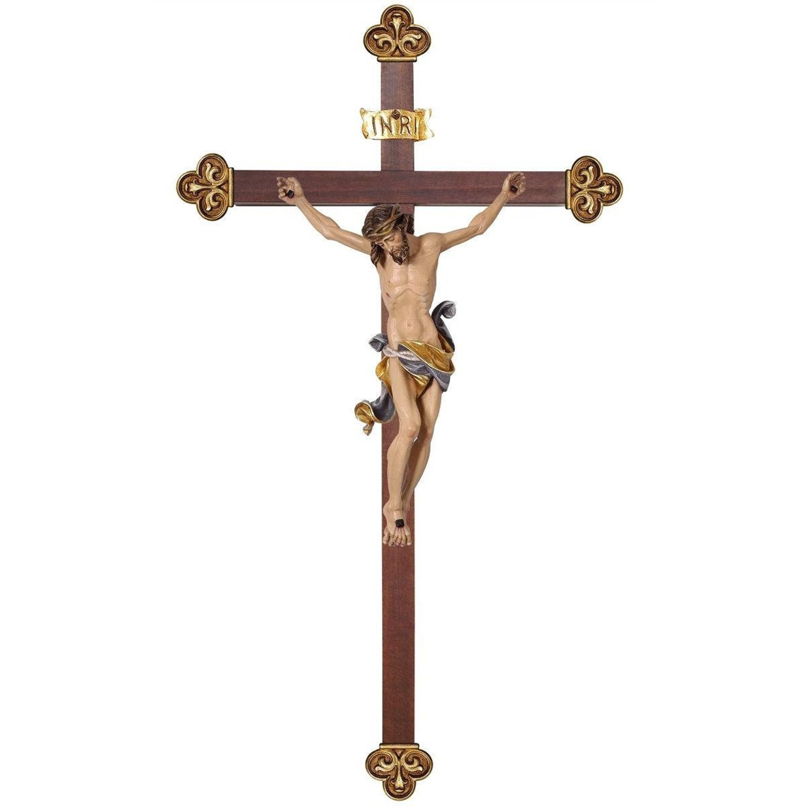 Baroque Wooden Cross With Corpus, Catholic Decoration - Etsy