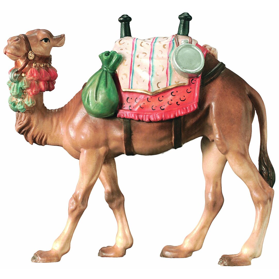 Hand-painted Maple Wood Camel Figurine – Royal Nativity Scene - Etsy