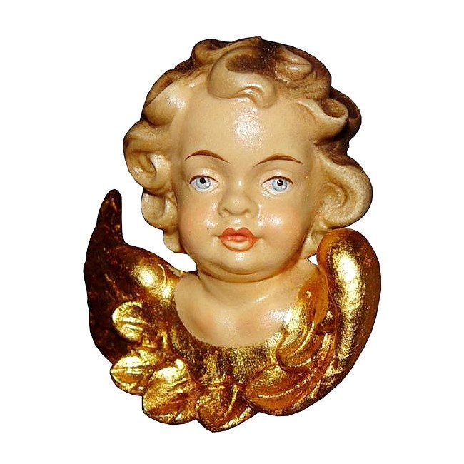 Angel Woodcarving Left Facing - Etsy