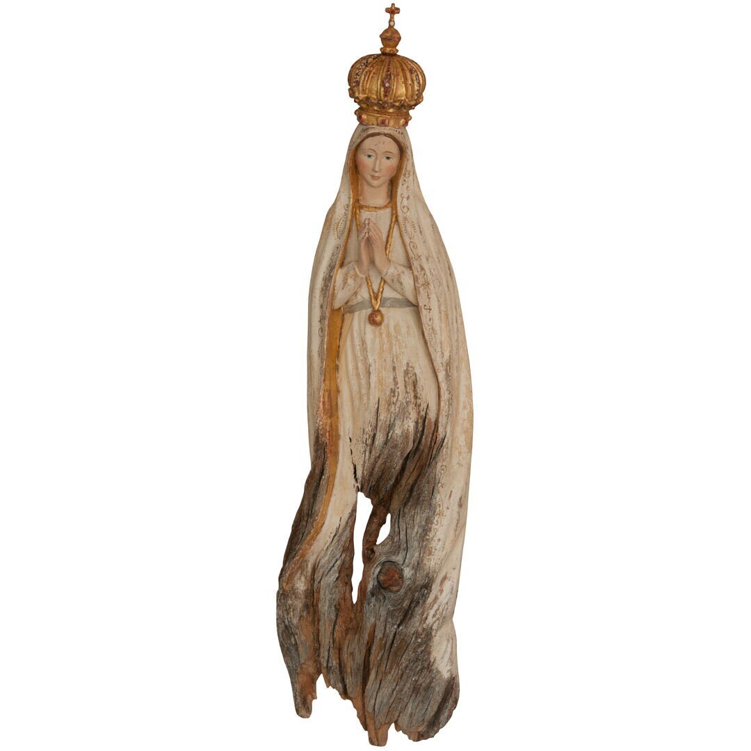Our Lady of Fatima Root Sculpture – Hand-painted Catholic Gift - Etsy
