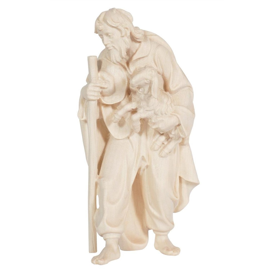Shepherd With Stick and Sheep - Israel Nativity Figurines, Nativity ...