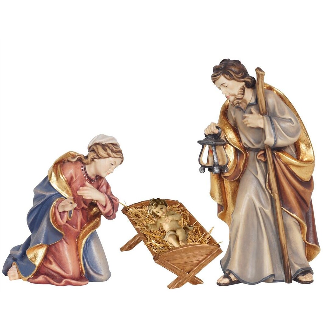 Holy Family With Baby Jesus in Simple Cradle - Israel Holy Family for ...