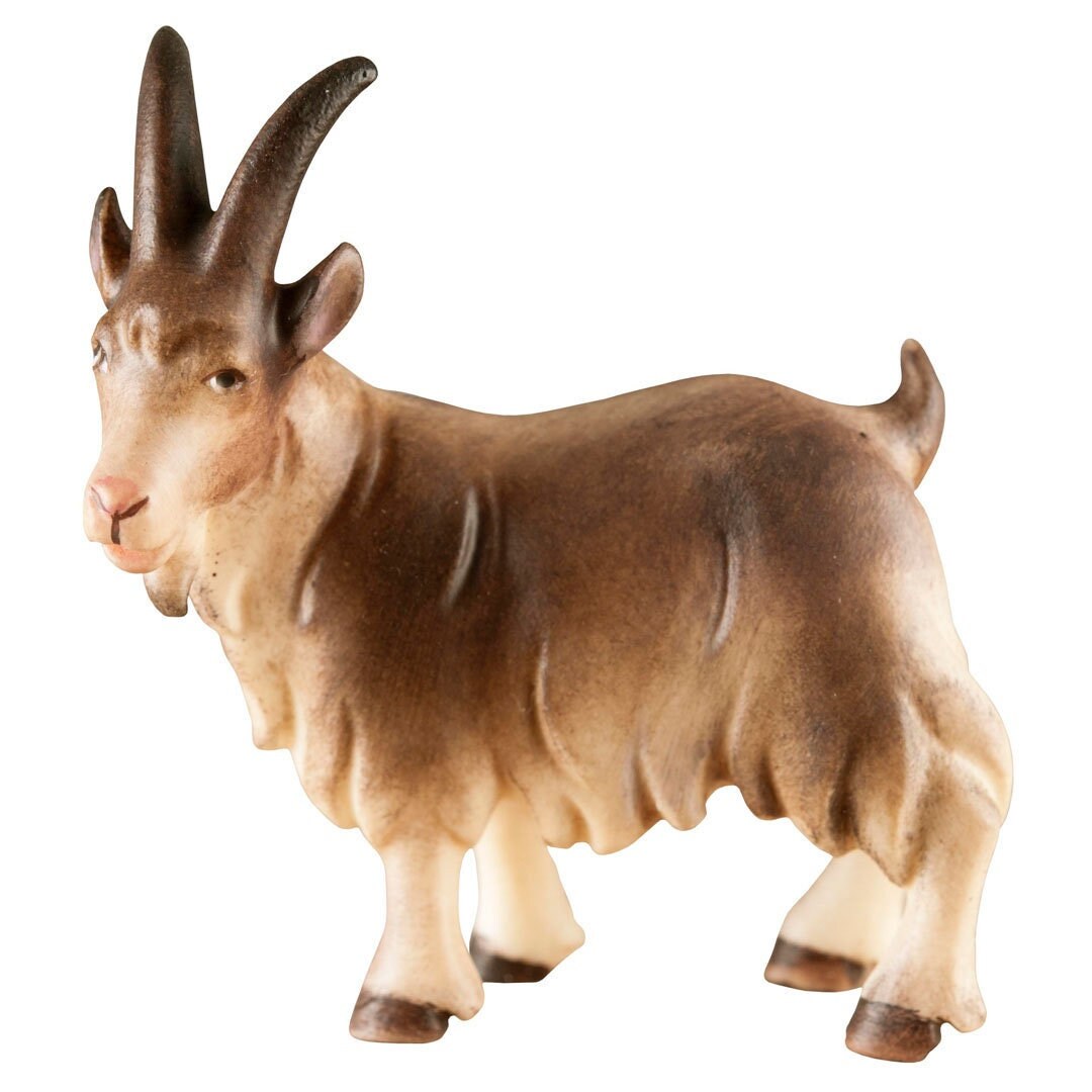 Hand Carved Maple Wood Goat Figurine – Nativity Scene Decoration - Etsy