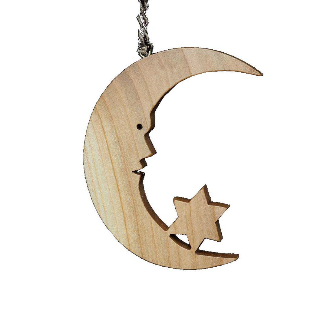Moon With Star - Religious Gifts, Catholic Gifts, Unique Gifts, Wooden ...
