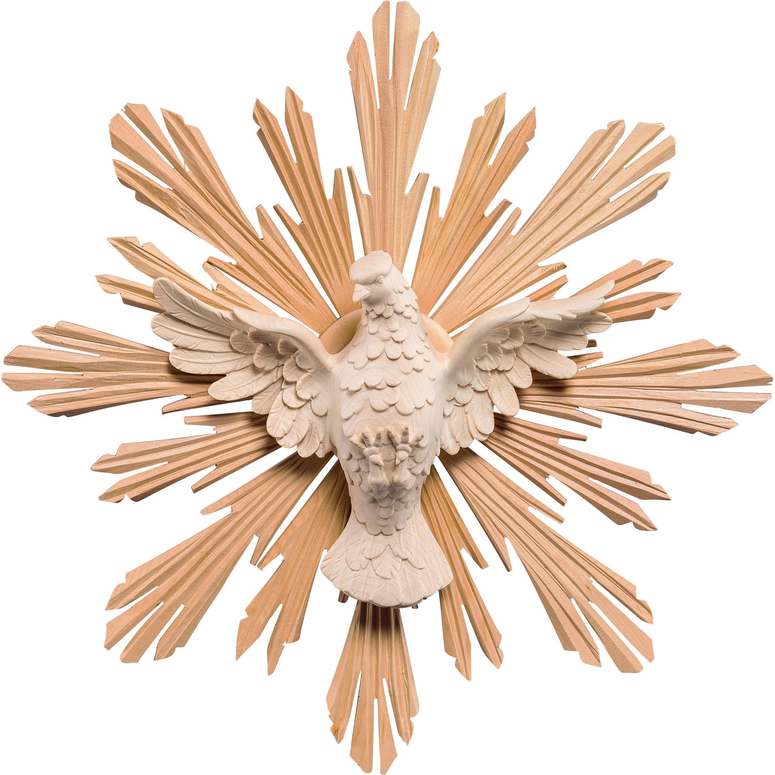 Holy Spirit With Halo Wooden Statue, Life Size Religious Statues ...