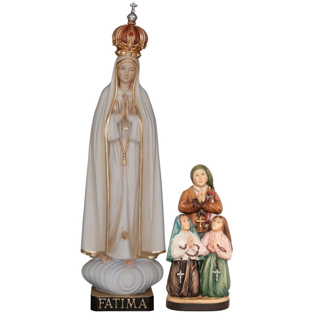 Our Lady of Fatima With Crown and Children - Religious Gifts, Catholic ...