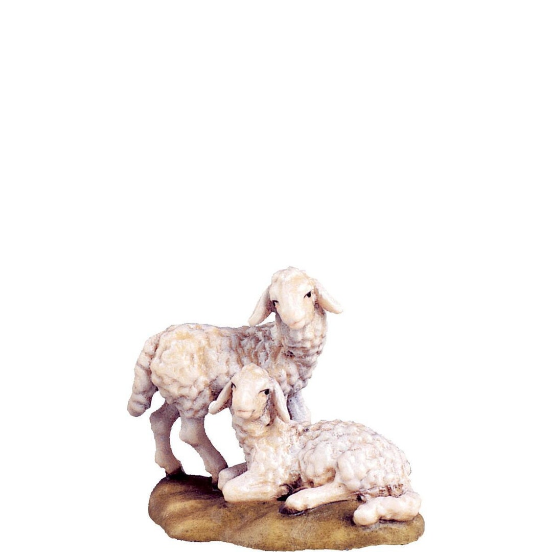 Hand Carved Maple Wood Lamb Figurines – Nativity Scene Decoration - Etsy