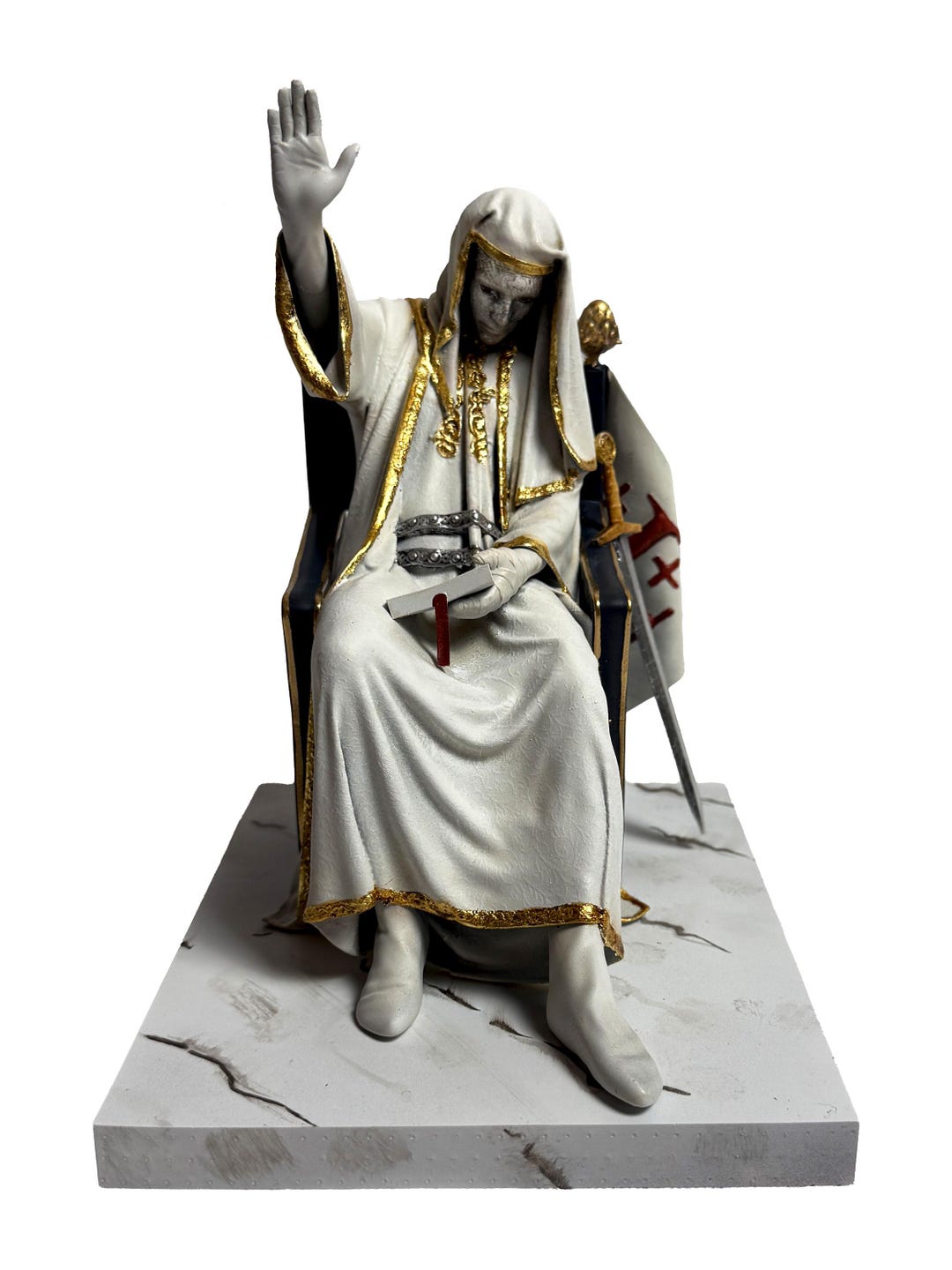 Baldwin IV of Jerusalem King Statue Jerusalem King, Medieval King ...