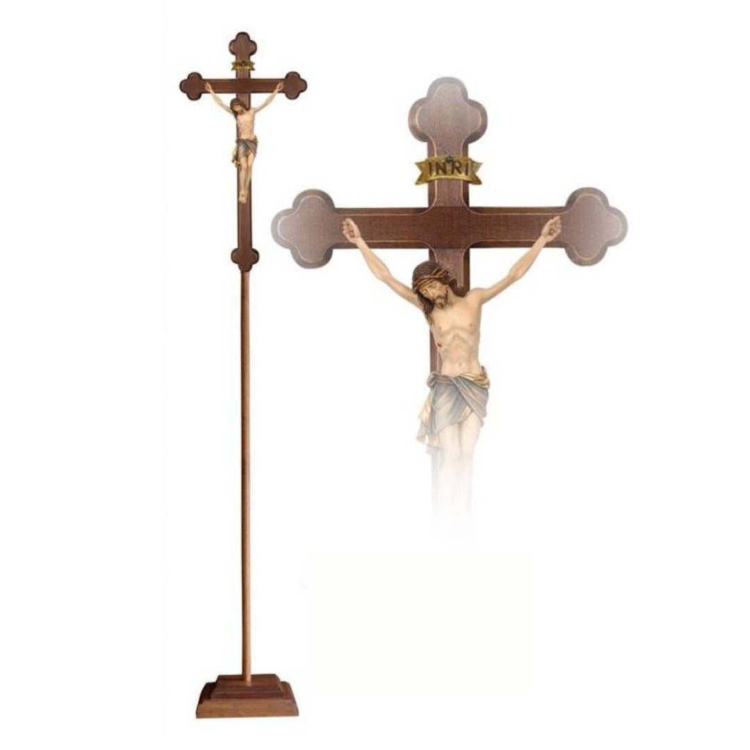Wooden Baroque Corpus Cross, Siena Religious Decor, Catholic Gift - Etsy