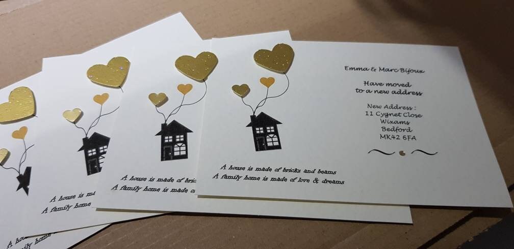 Personalised Change of Address New House / Home Moving Cards - Etsy