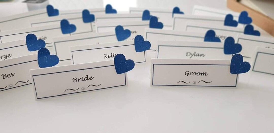 Personalised Table Name Tent Place Cards Sitting Wedding Breakfast ...