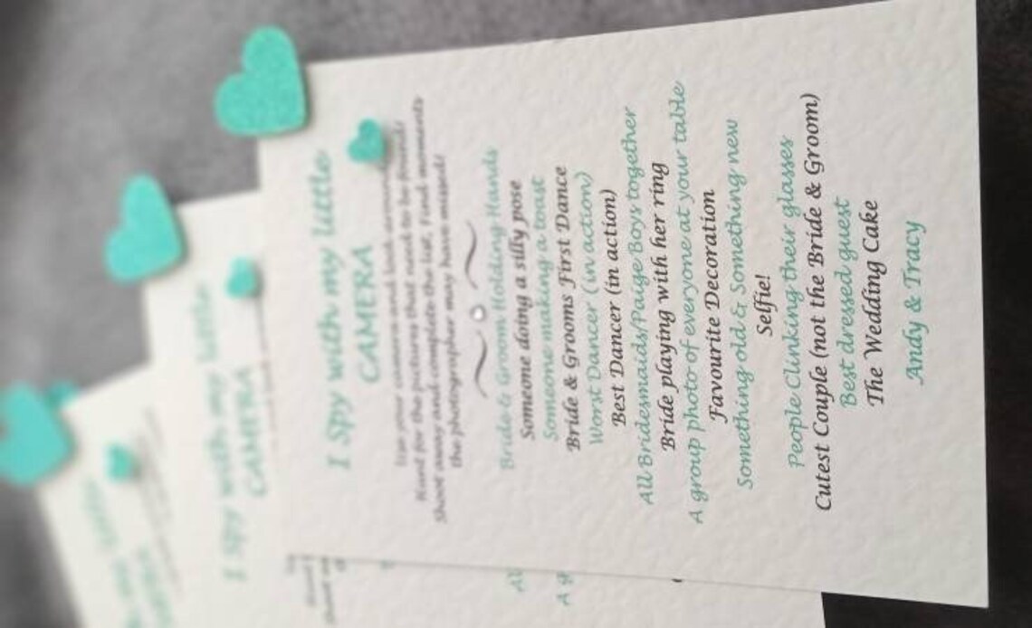 10 Personalised I Spy With My Little Camera Sign Wedding - Etsy UK