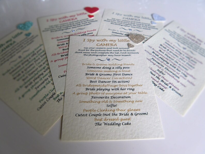 10 Personalised I Spy With My Little Camera Sign Wedding - Etsy UK