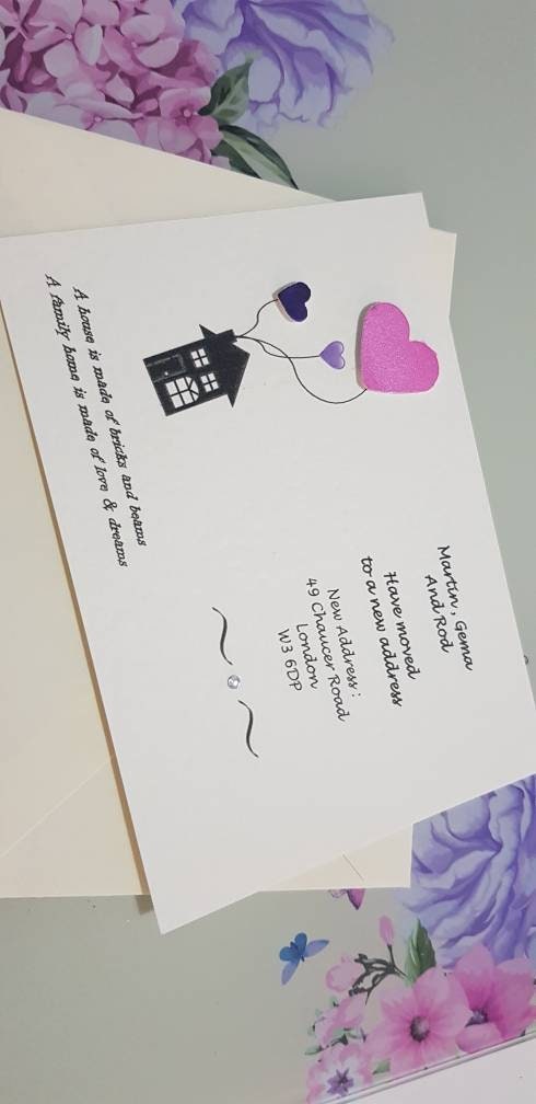 Personalised Change of Address New House / Home Moving Cards - Etsy