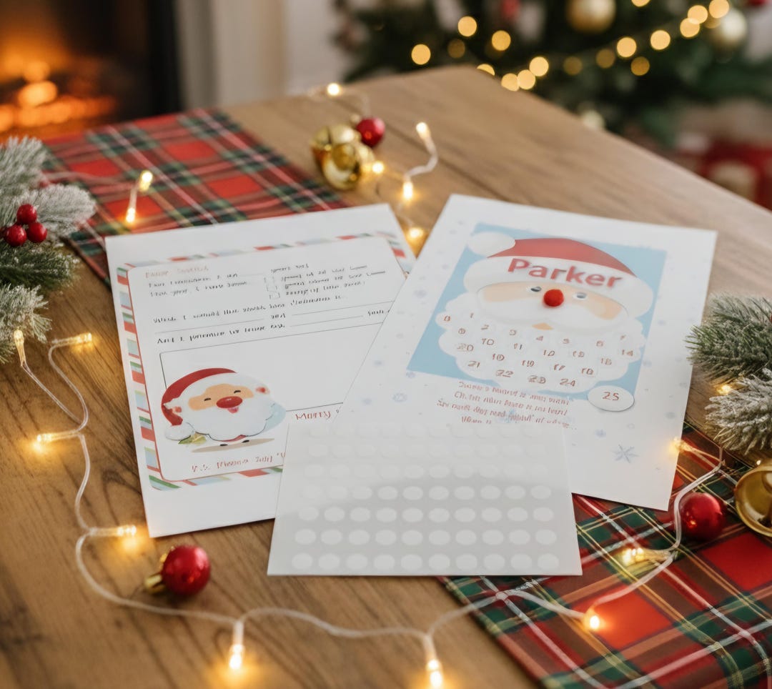 Santa's Beard Advent Calendar, Personalised Christmas Countdown With ...