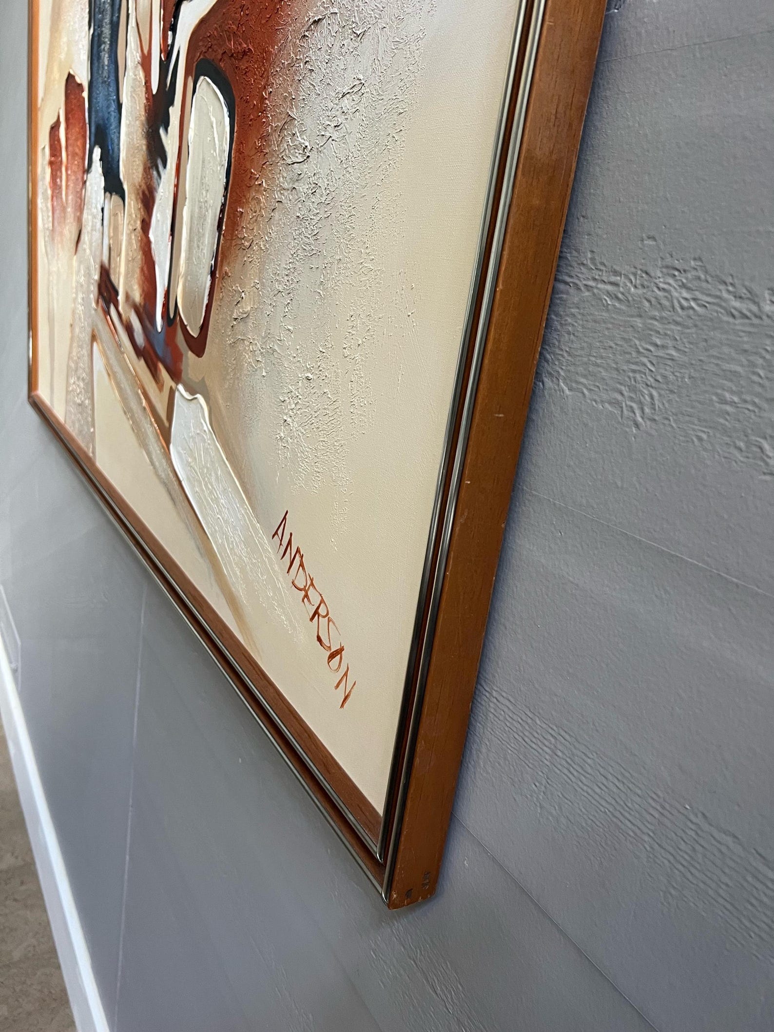 Vintage Signed Original MCM Abstract Art by Anderson Mid Century Modern ...