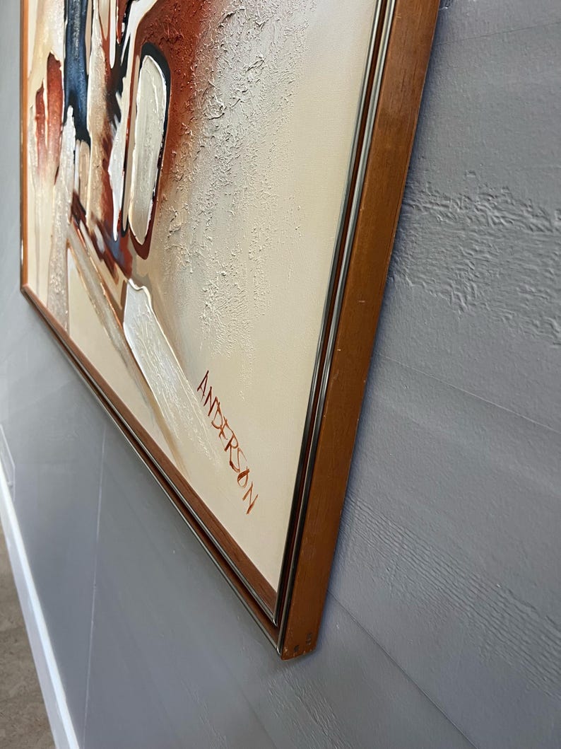 Vintage Signed Original MCM Abstract Art by Anderson Mid Century Modern ...