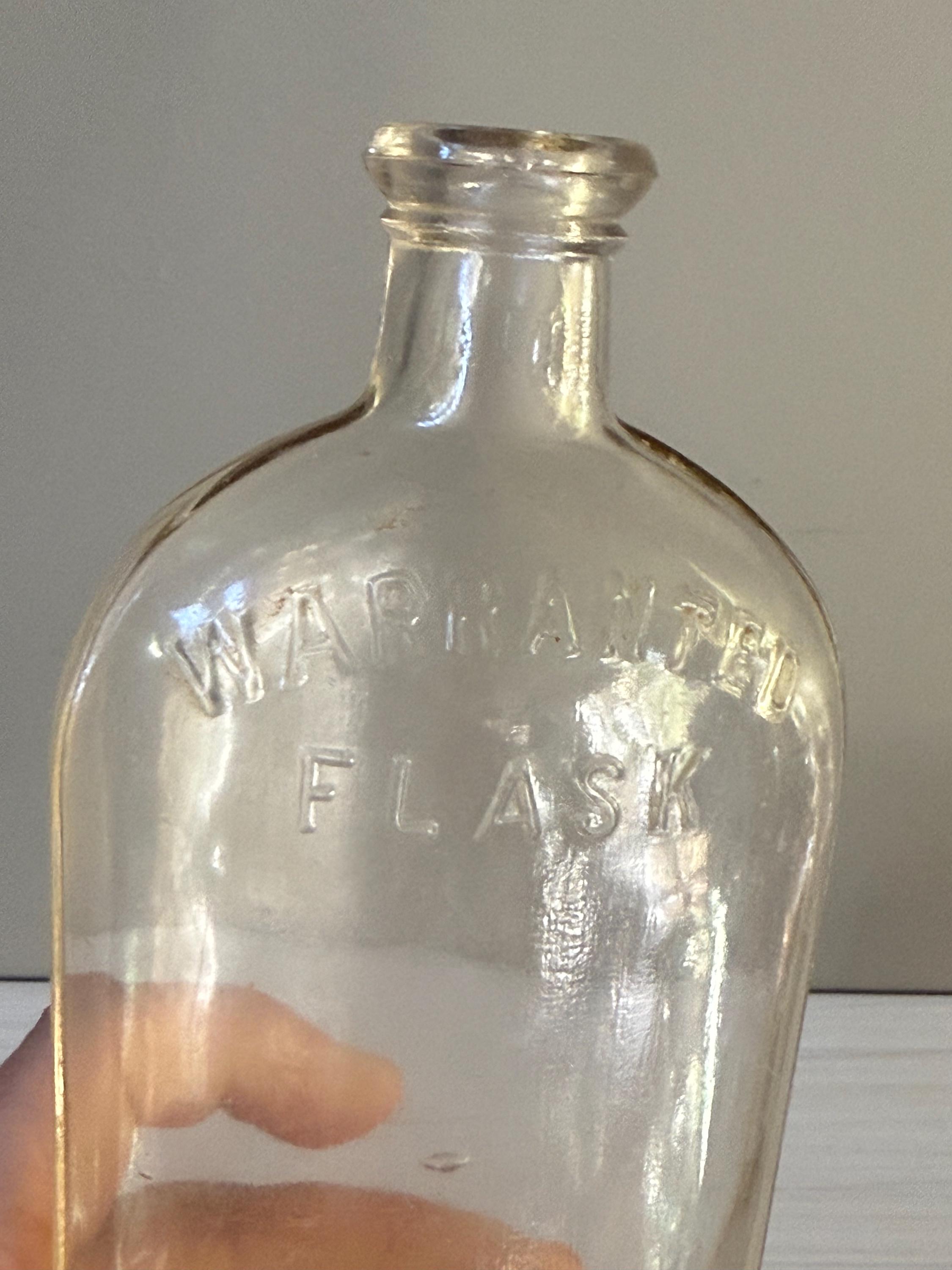 Antique 1890- 1920s WARRANTED FLASK Whiskey Bottle Old - Etsy