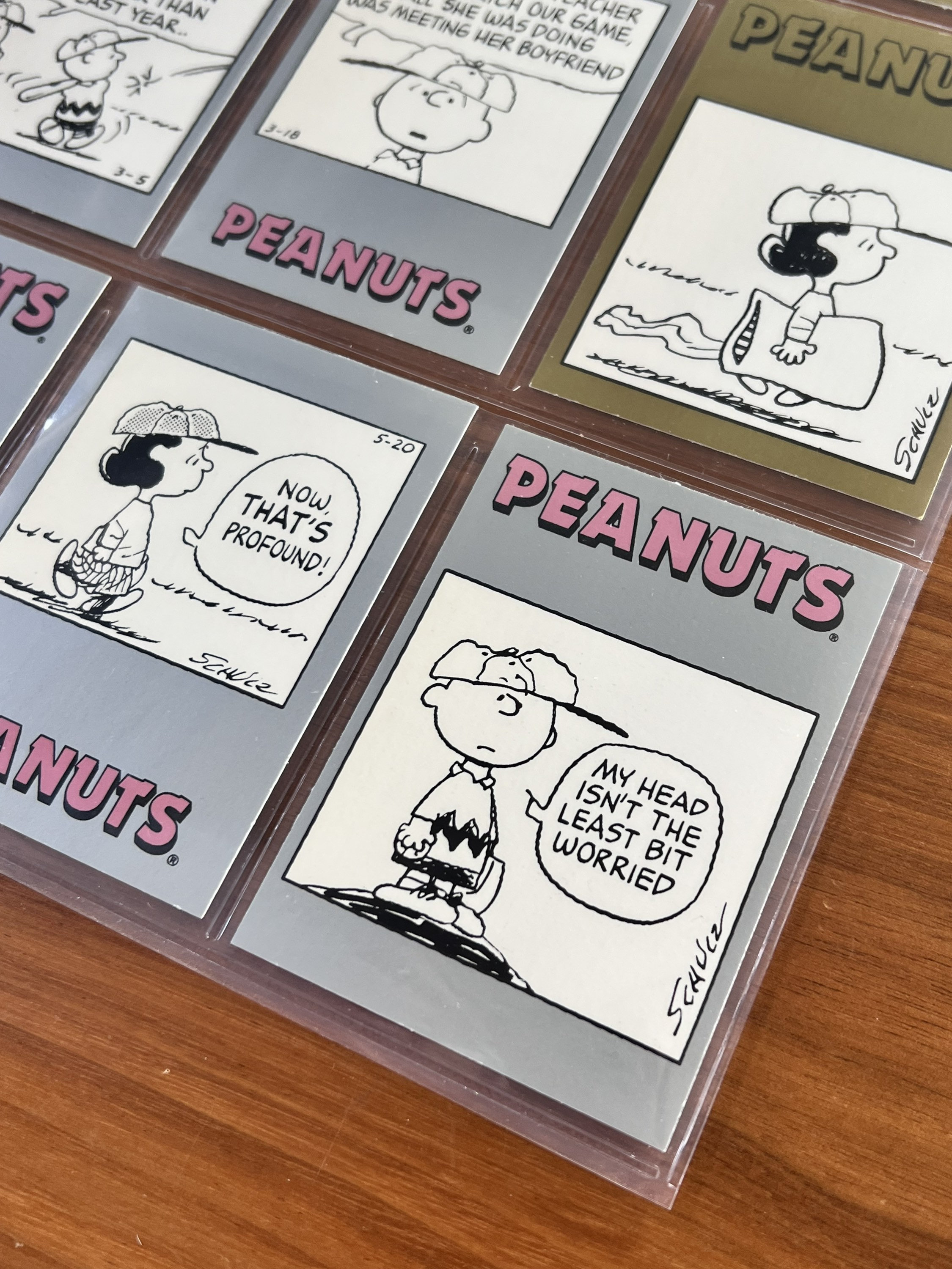 Vintage 1990s Peanuts Trading Cards Set of 9. Near Mint Condition - Etsy