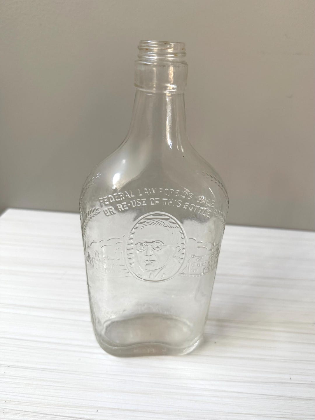 Vintage 1930s Harry Wilken & Family Distillery Embossed Whiskey Bottle ...