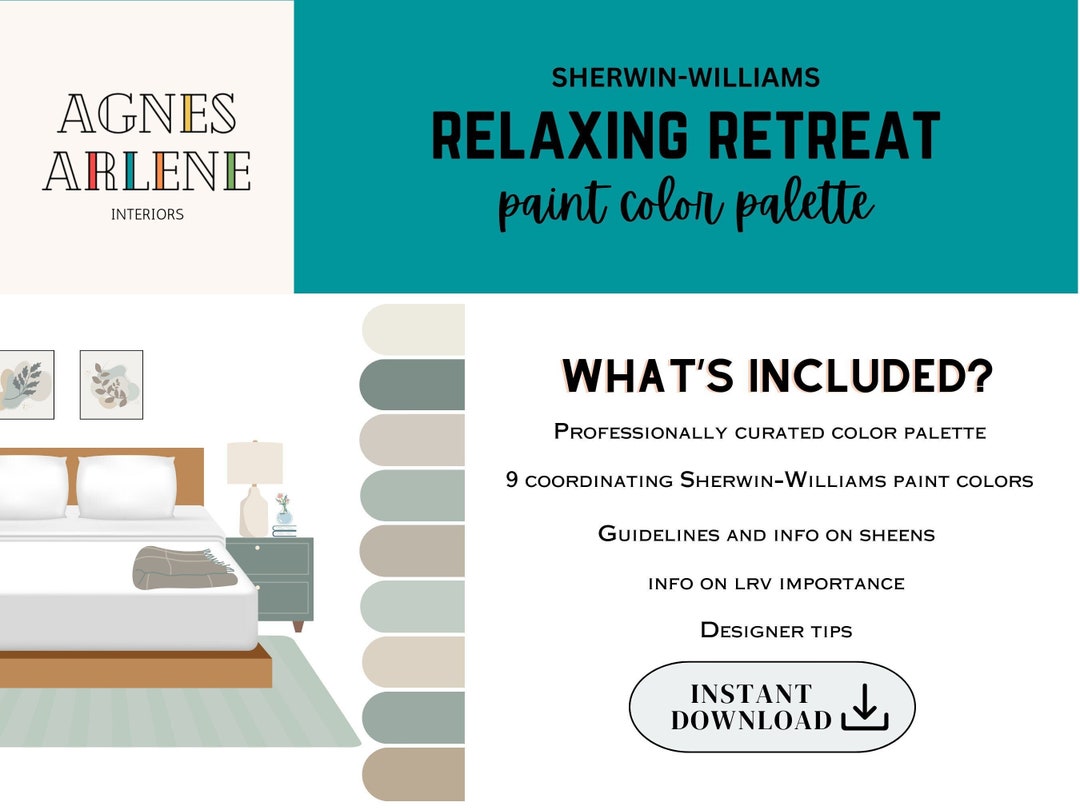 Relaxing Retreat Paint Palette | Sherwin Williams | Professional Paint ...