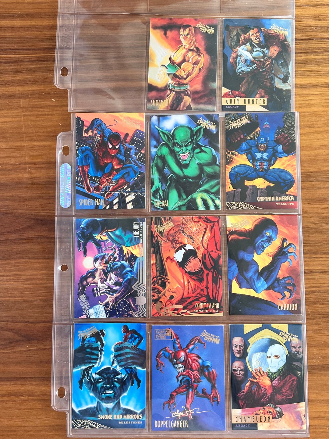 1995 Fleer Ultra Spider-man Spiderman Marvel Cards Near Mint Condition ...