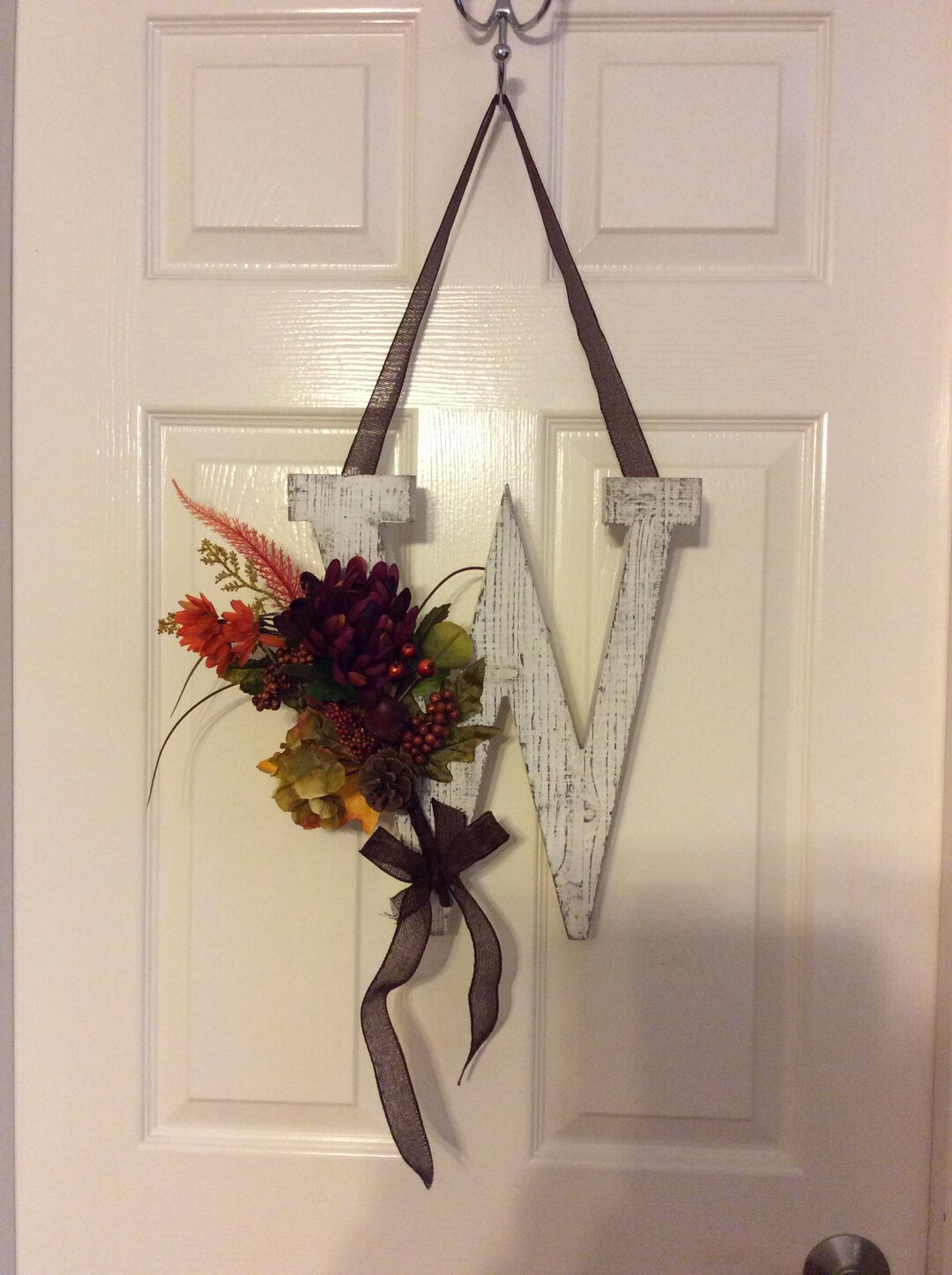 Whitewashed Letter W - Etsy