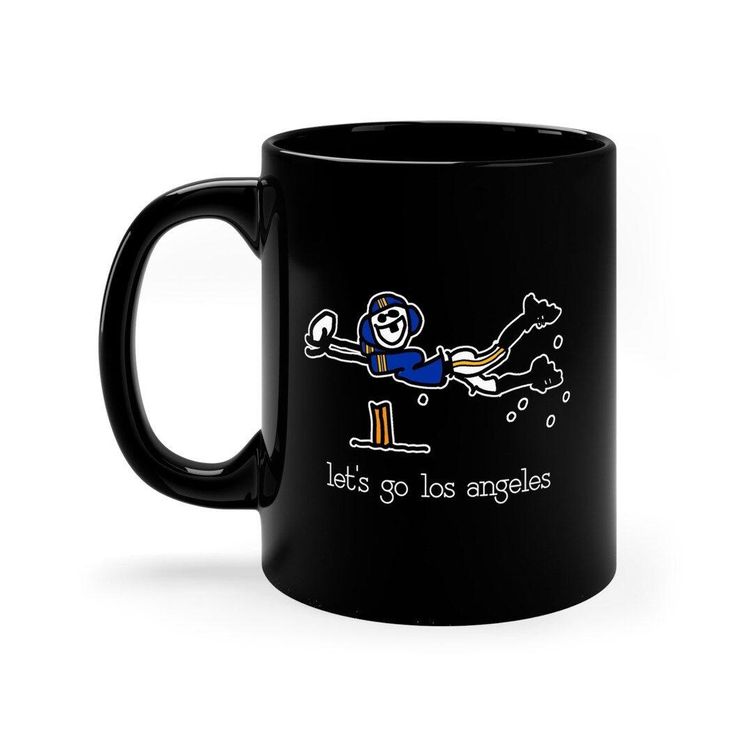 Let's Go Los Angeles Football Funny Stickman Quarterback - Etsy