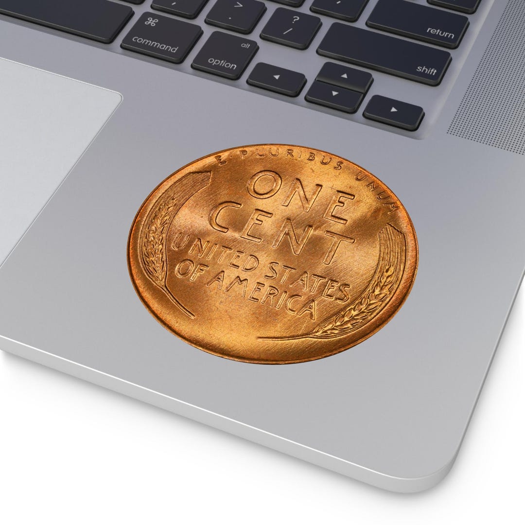 Lincoln Wheat Penny Vinyl Sticker | Coin Collector Gift | Vintage Coin ...
