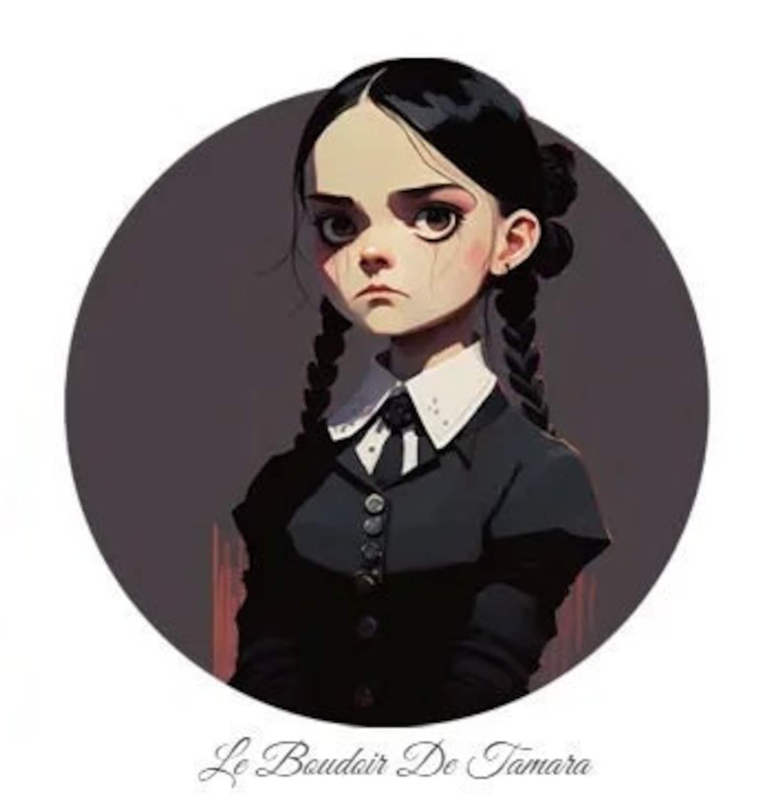 Wednesday Addams Textile Hot Transfer, Wednesday Patch, Wednesday ...