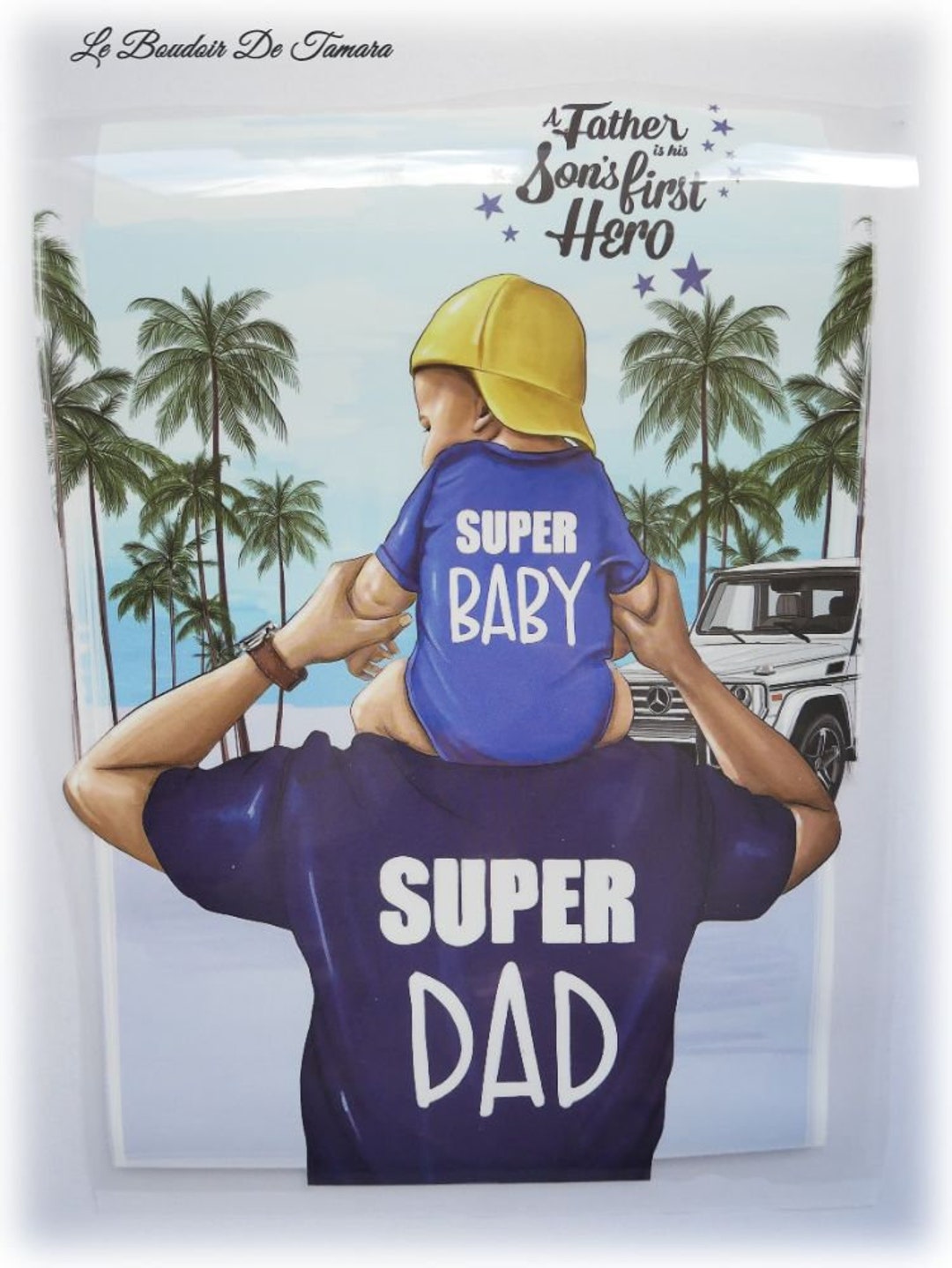 Father and Son Iron Image Transfer, Father's Day Patch, Super Dad Patch ...