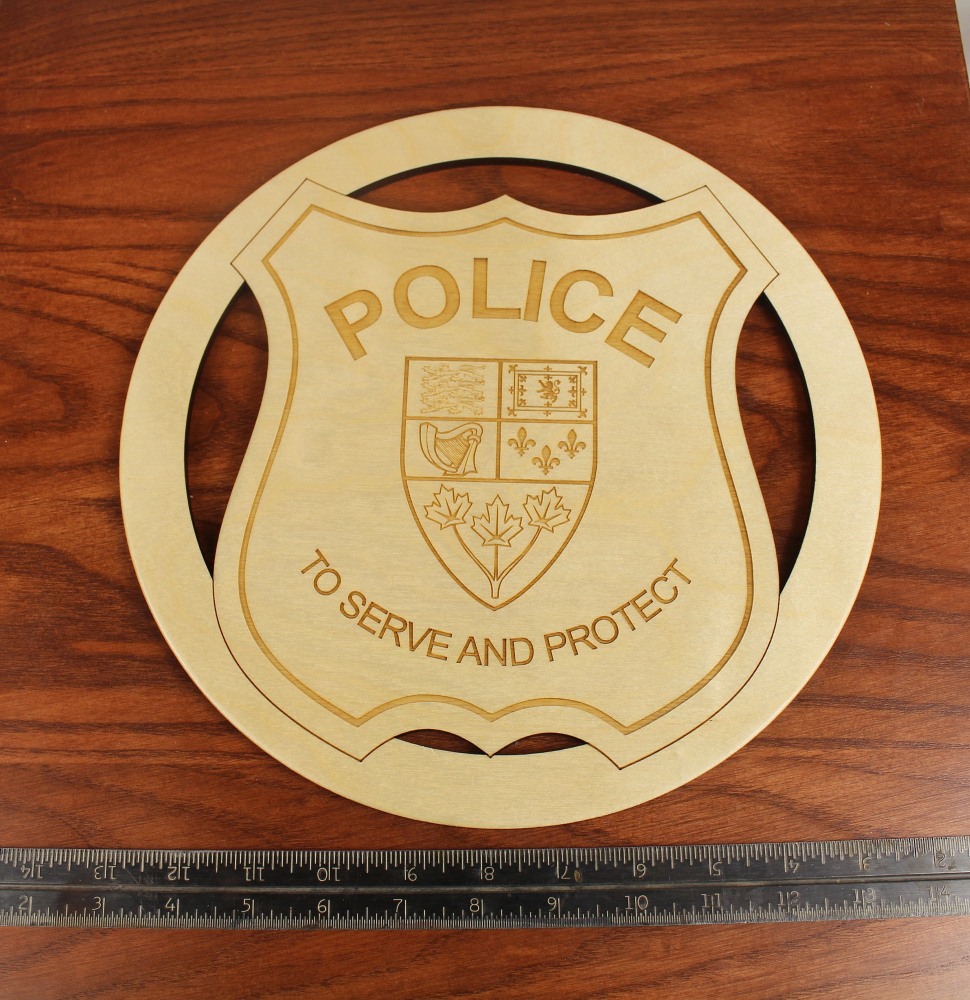 Police Wall Art, Cop, Officer Workplace Art, Warm Pot Trivet, Laser ...