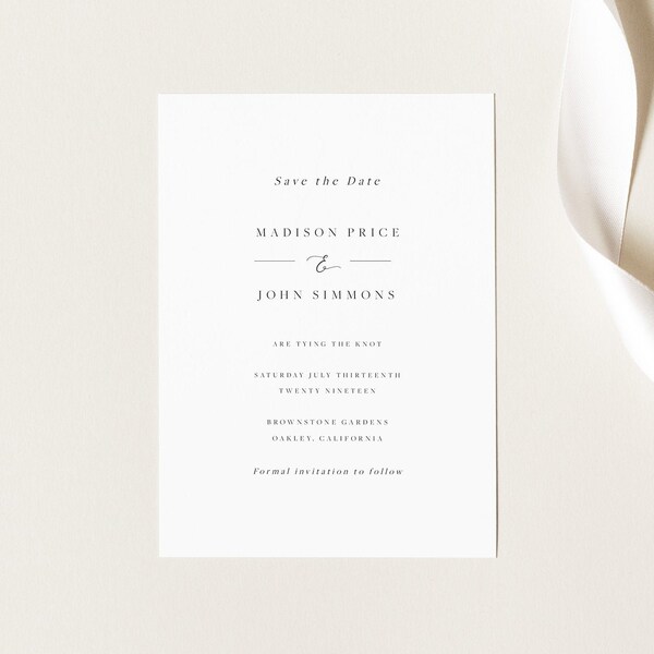 Pdf Save the Date - Etsy