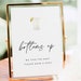 Bottoms up Sign, Wedding Bar Sign, Free Shots Sign, We Tied the Knot ...