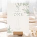 Vintage Floral Table Number, Sage Green Table No, Printable Table ...
