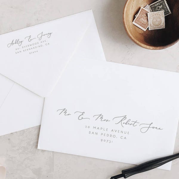 Calligraphy Envelope - Etsy