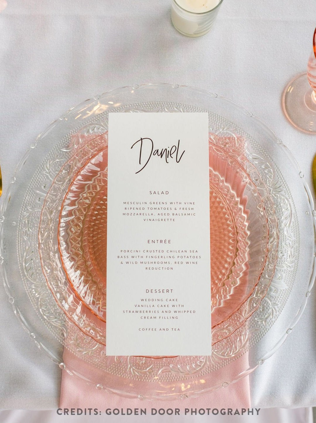 Modern Wedding Menu Wedding Menu Template Simple Menu Cards Menu ...