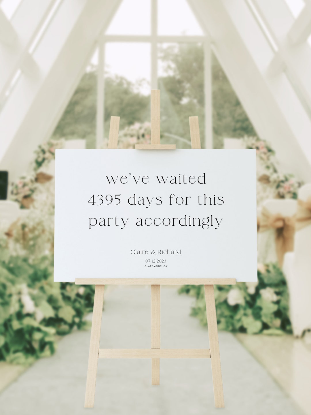 Party Accordingly Wedding Welcome Sign, Modern Minimalist Welcome Sign ...